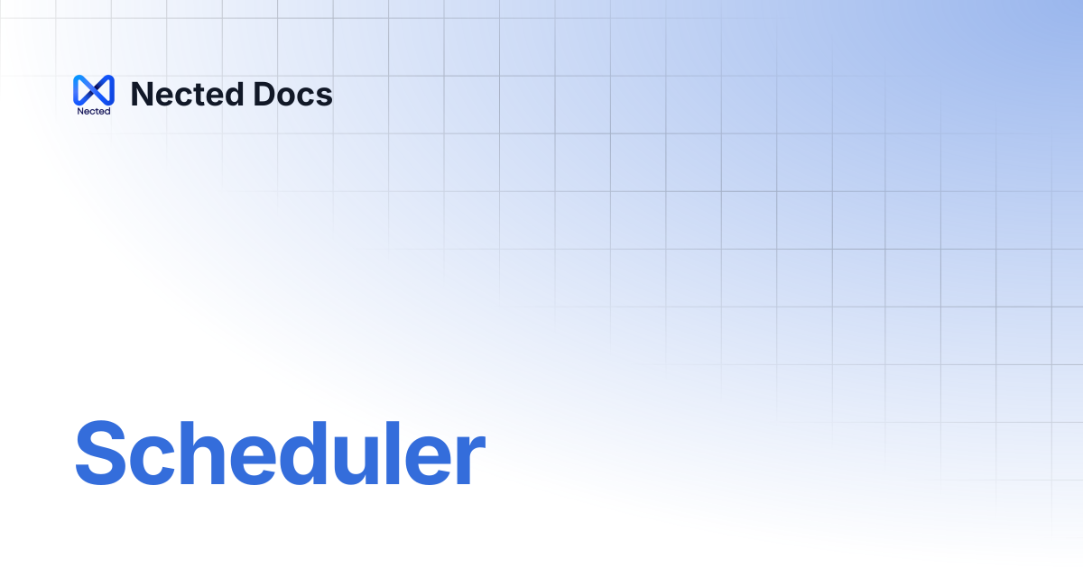Scheduler Nected Docs 0479
